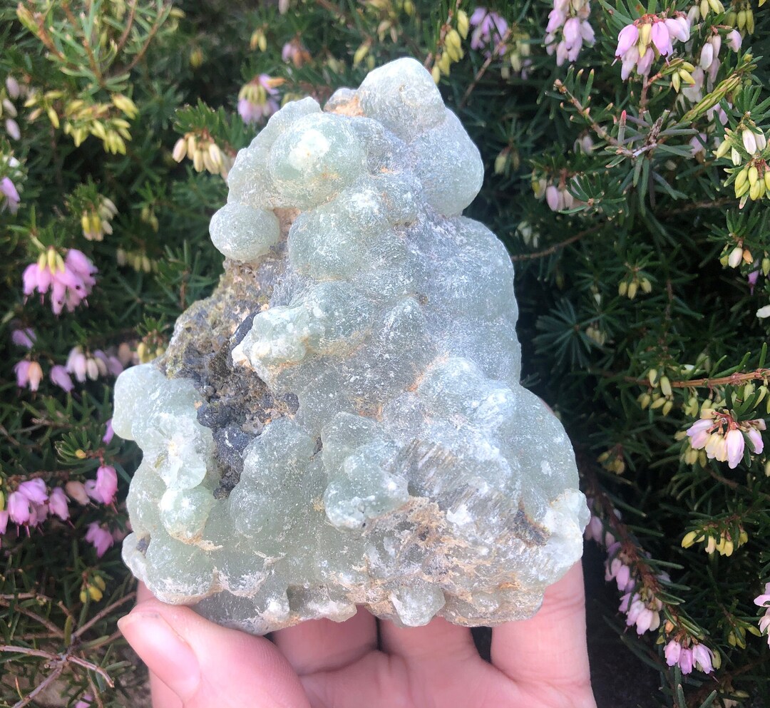 Large Raw Prehnite Cluster - Etsy