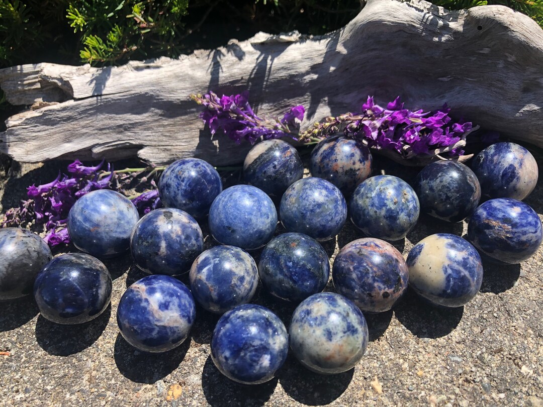 Small Sodalite Spheres - Etsy