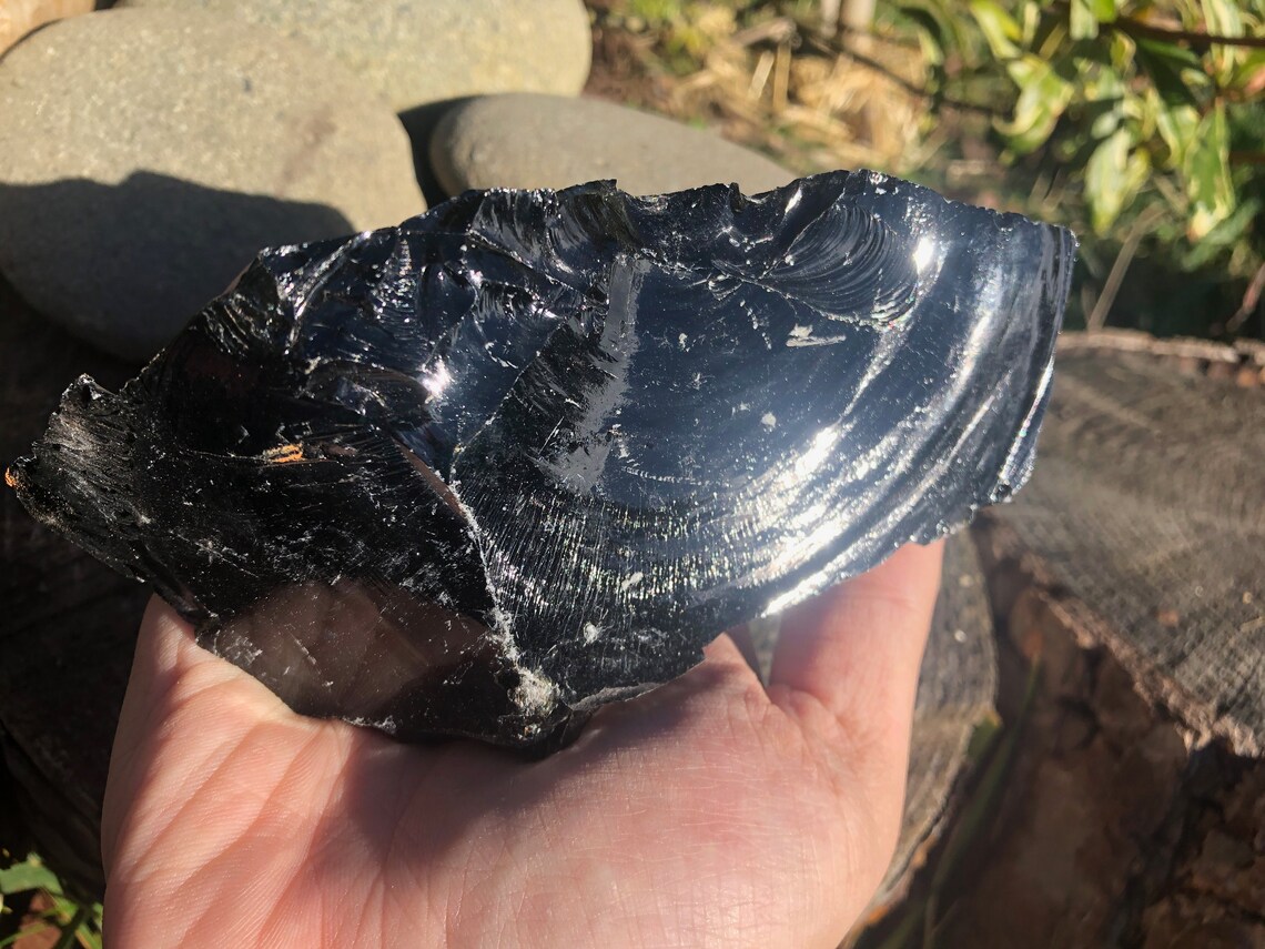 Large Rare Golden Sheen Obsidian Chunk | Etsy