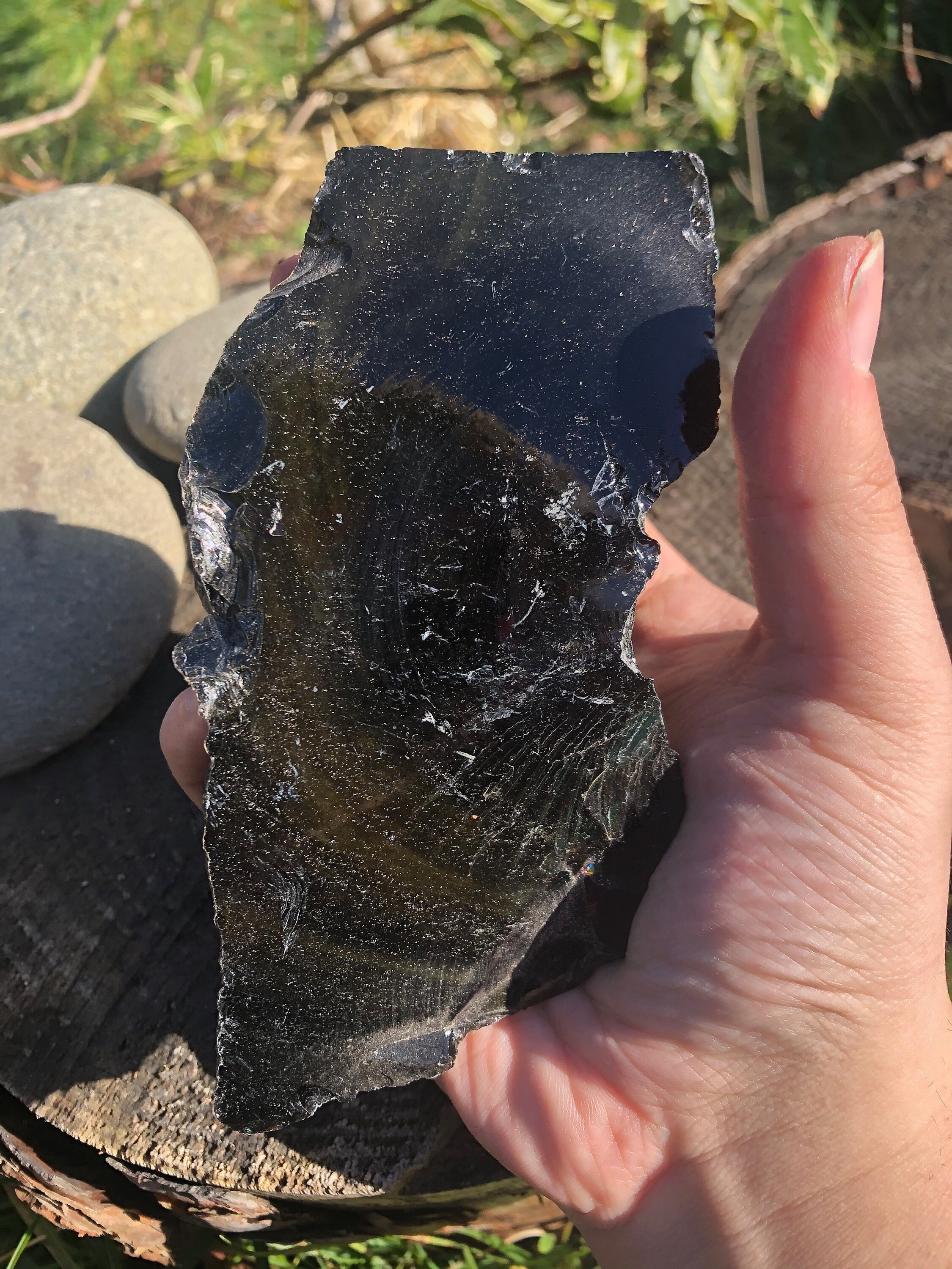 Large Rare Golden Sheen Obsidian Chunk - Etsy