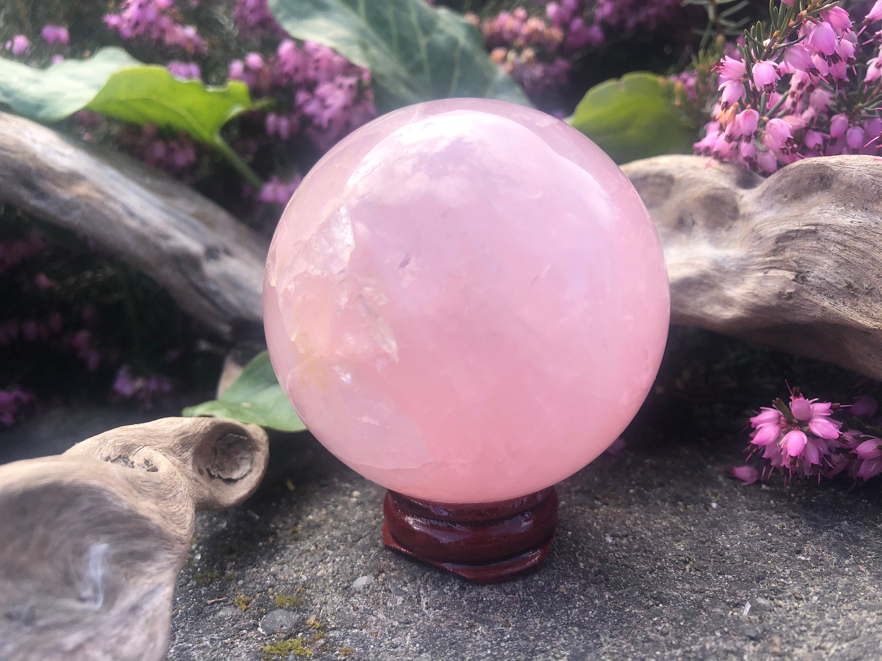 Large Beautiful Rose Quartz Sphere - Etsy