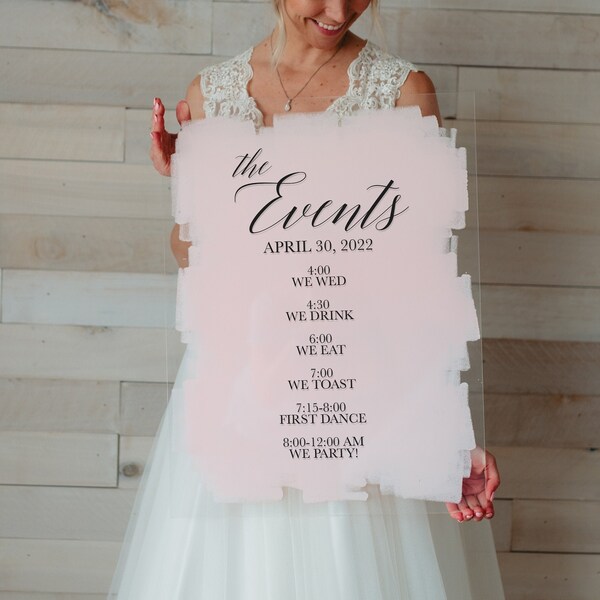 Acrylic Timeline Sign - Etsy