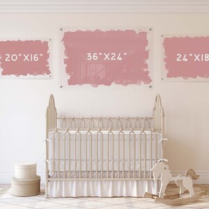 Baby Girl Name Script | Custom Nursery Decor, Painted Back Acrylic With ...