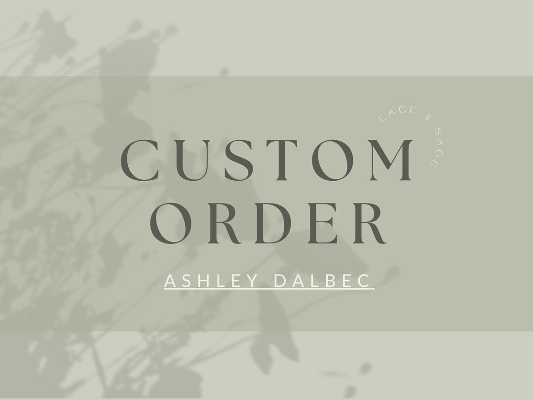 Custom Acrylic 3D Initial Sign Ashley Dalbec - Etsy