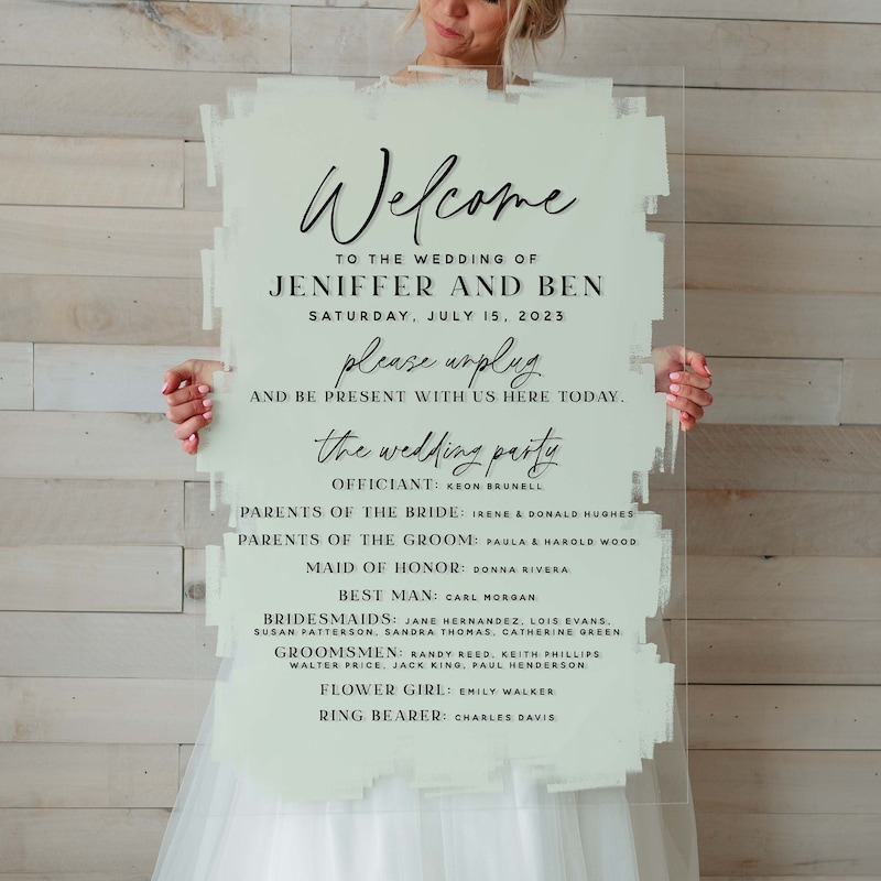 Wedding Program Sign - Etsy