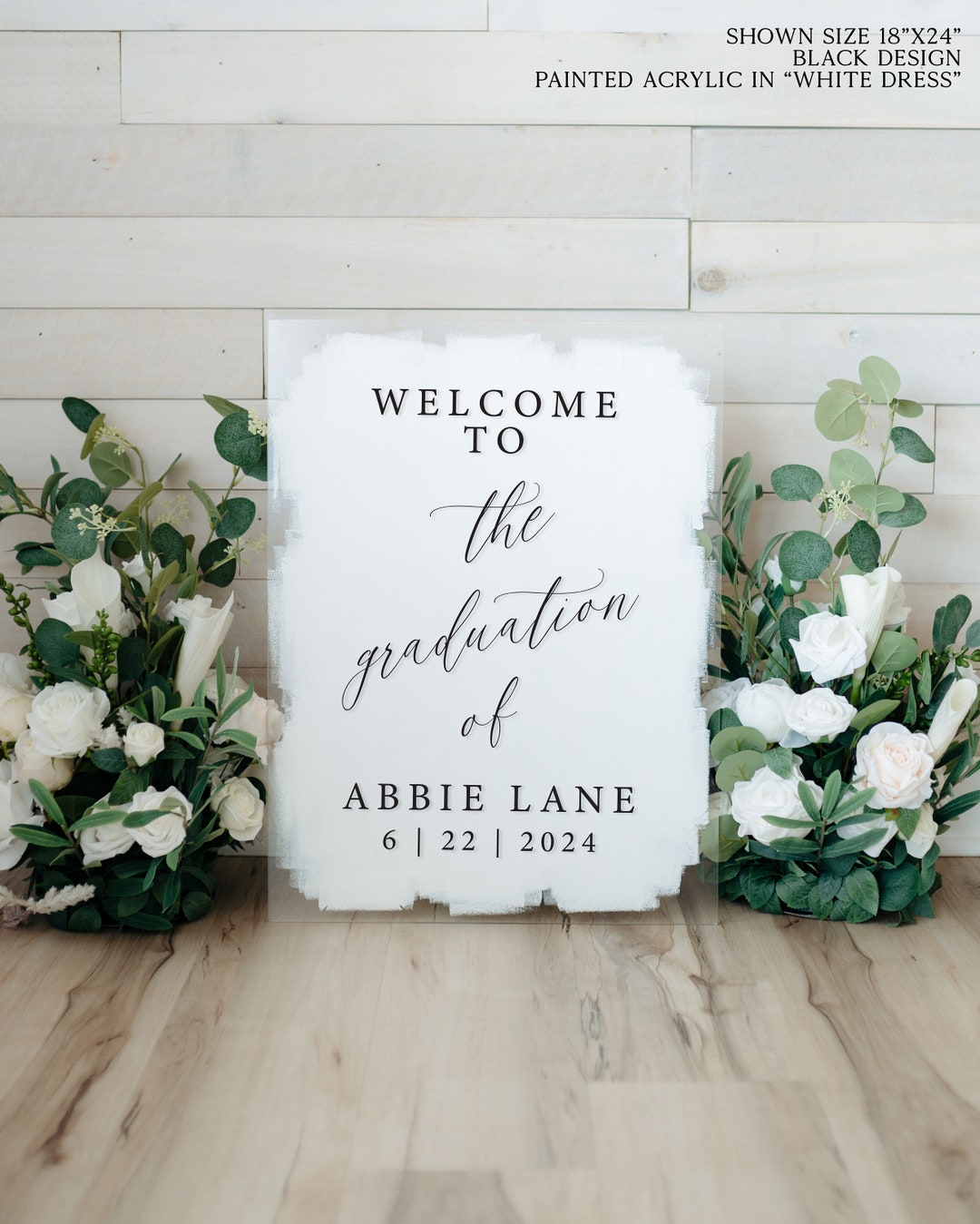 Acrylic Graduation Party Welcome Sign Personalized Graduate - Etsy
