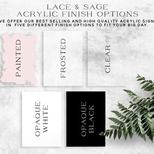 Acrylic Order of Events Sign, Wedding Timeline, Modern Decor, Clear ...