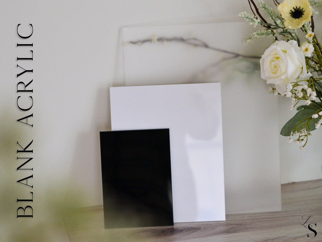 1/8" Acrylic Blanks Make Your Own Event & Wedding Signs DIY Calligraphy ...