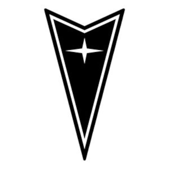 Pontiac Logo Vinyl Decal Window Sticker | Etsy