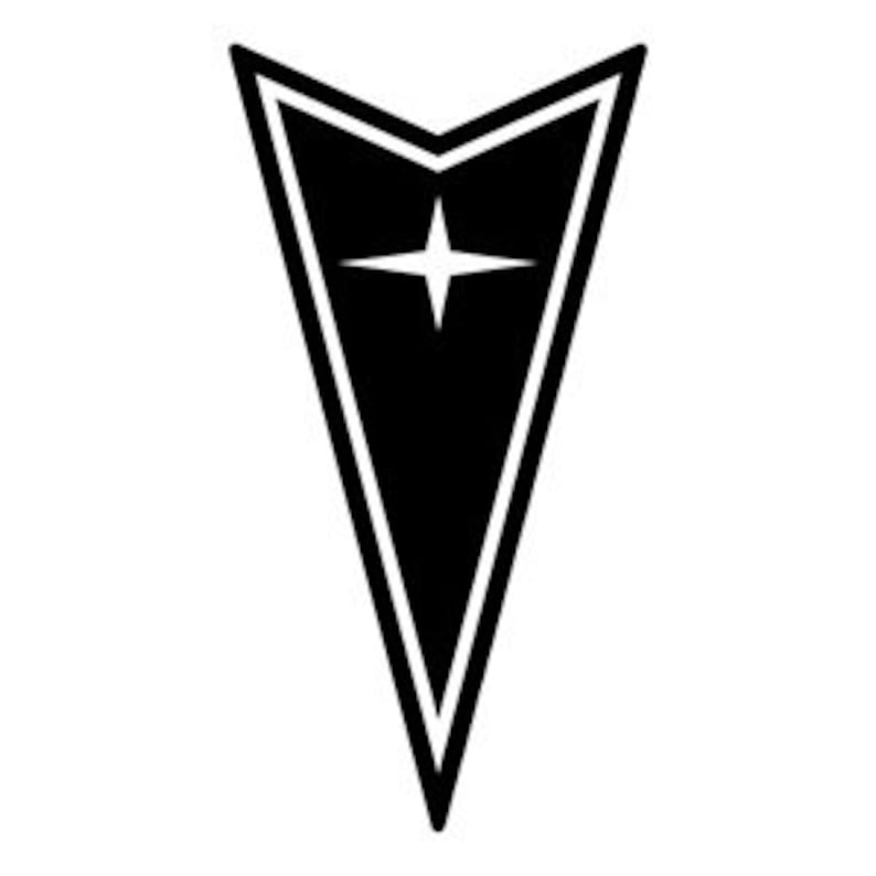 Pontiac Logo Vinyl Decal Window Sticker | Etsy