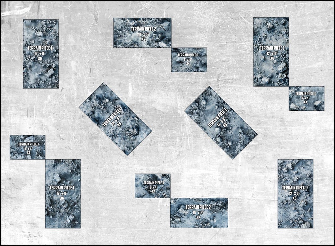 Warhammer 40K Neoprene Terrain Mats – Chapter Approved 2025 - Icefall ...