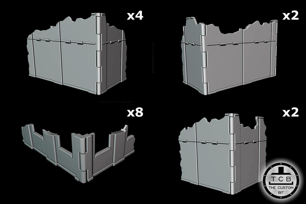 Warhammer 40K Terrain Set - 3D Printed Foldable - Chapter Approved 2025 ...