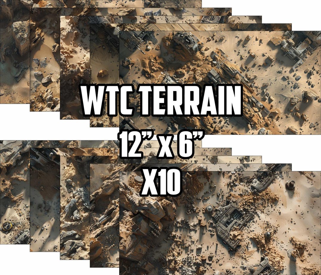Warhammer 40K WTC Terrain Bases - Sandstorm - Etsy