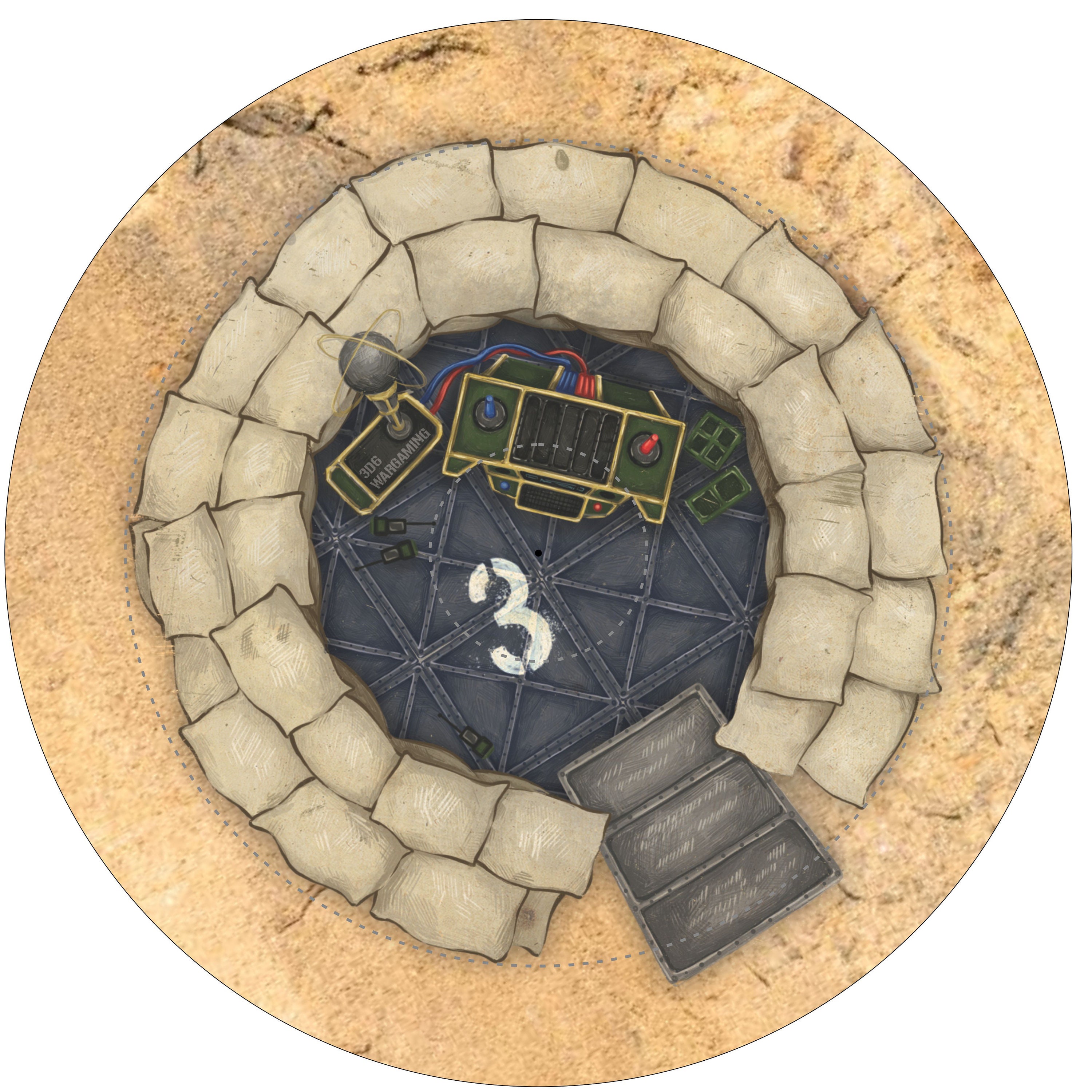 Board Games 7.5 Wasteland Neoprene Objective Markers Warhammer 40K Toys ...