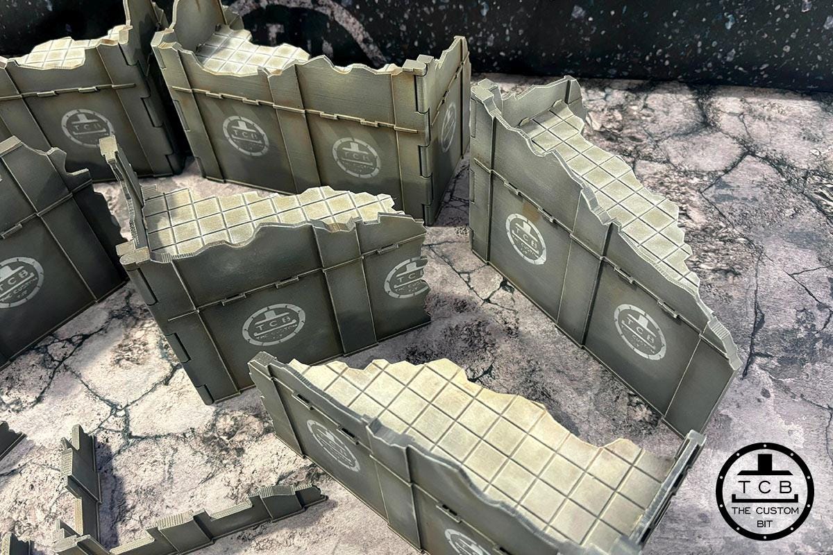 Warhammer 40K Terrain Set - 3D Printed Foldable - Chapter Approved 2025 ...