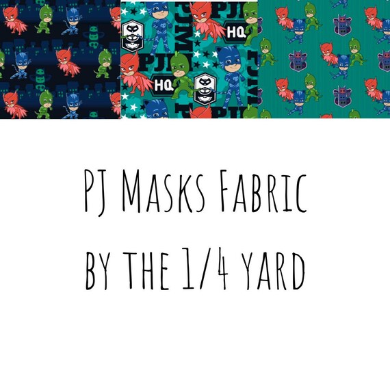 PJ Masks Fabric - Etsy