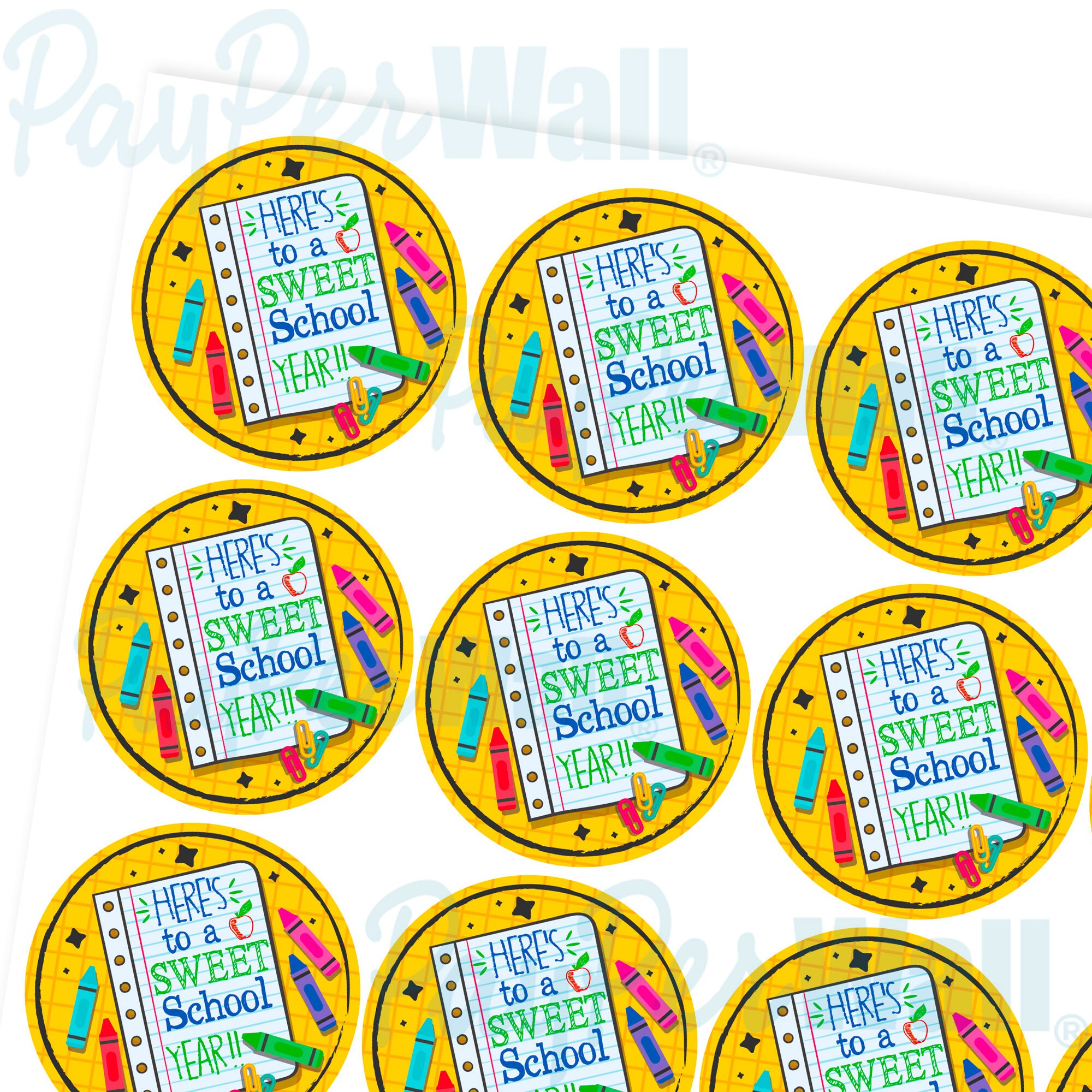 Custom Listing Here's to a SWEET school year Custom | Etsy