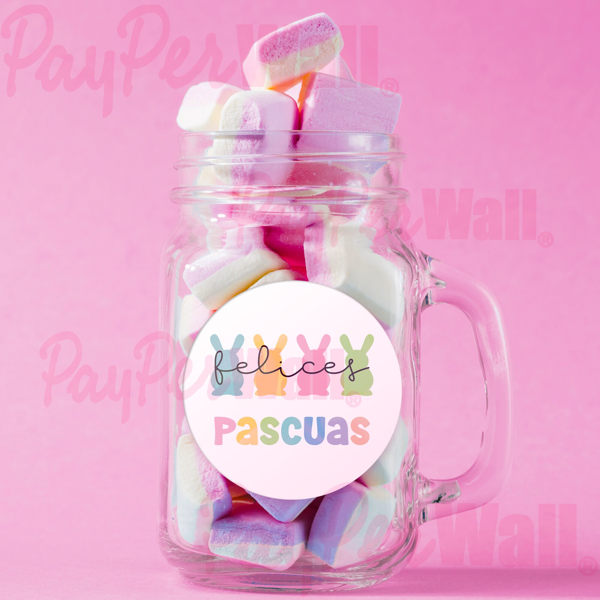 Felices Pascuas Pastel Easter Printable Circle Tags Cupcakes Toppers ...