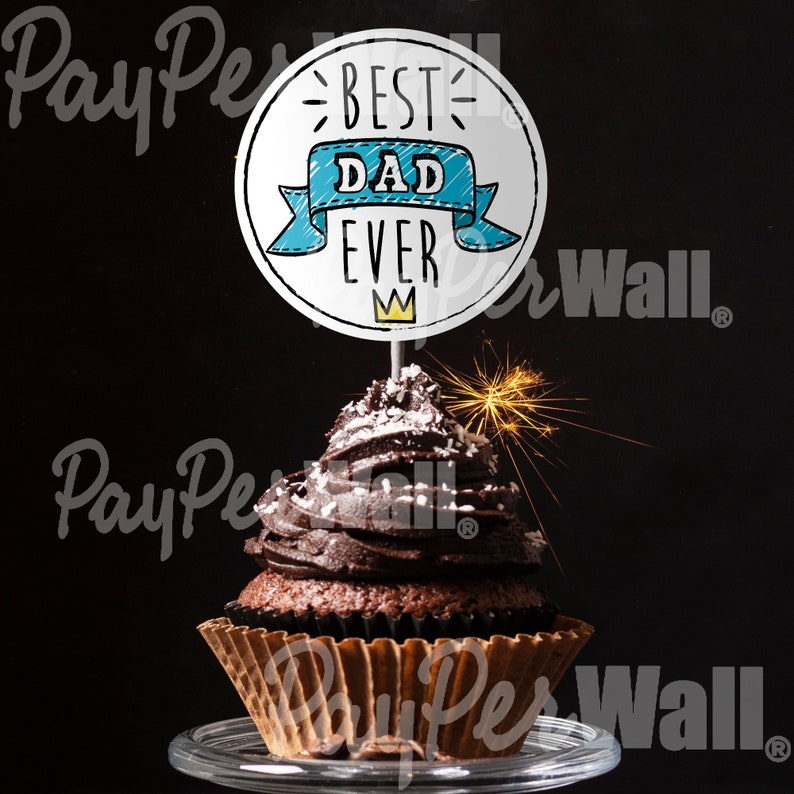 Best Dad Ever Father's Day Printable Circle Tags - Etsy