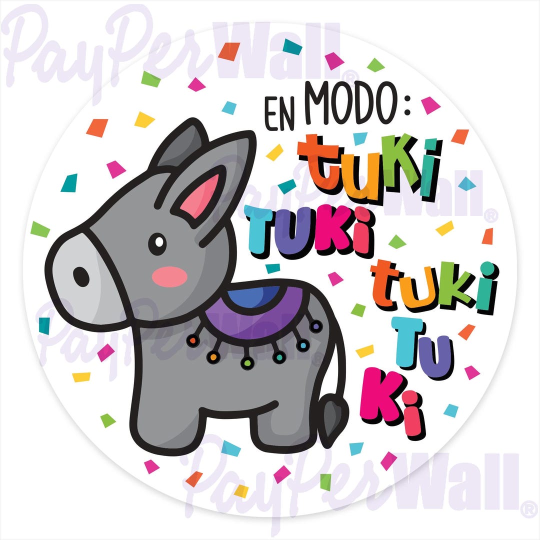 Christmas Donkey Circle Tags – Printable Cookie & Cupcake Toppers (PDF ...