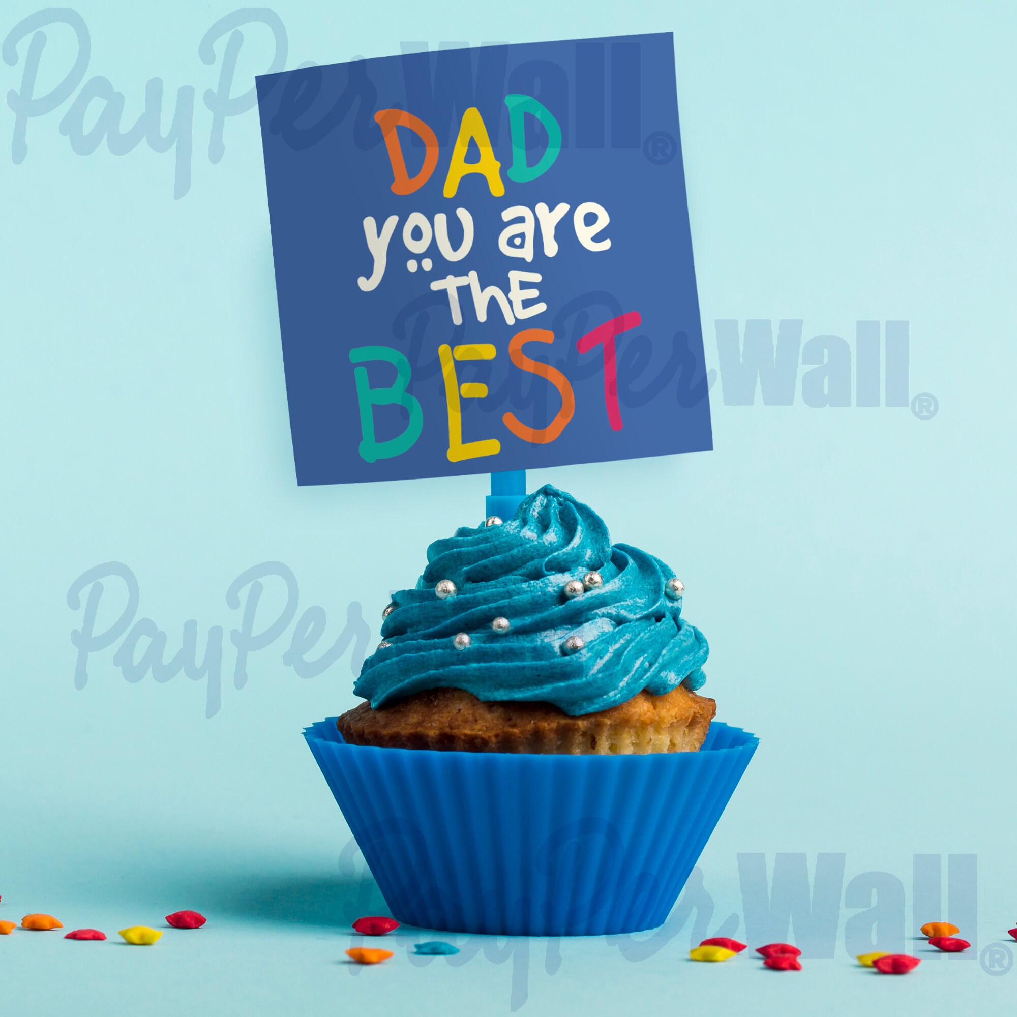 Dad You Are the Best Square Father's Day Printable Square Tags Cupcakes ...