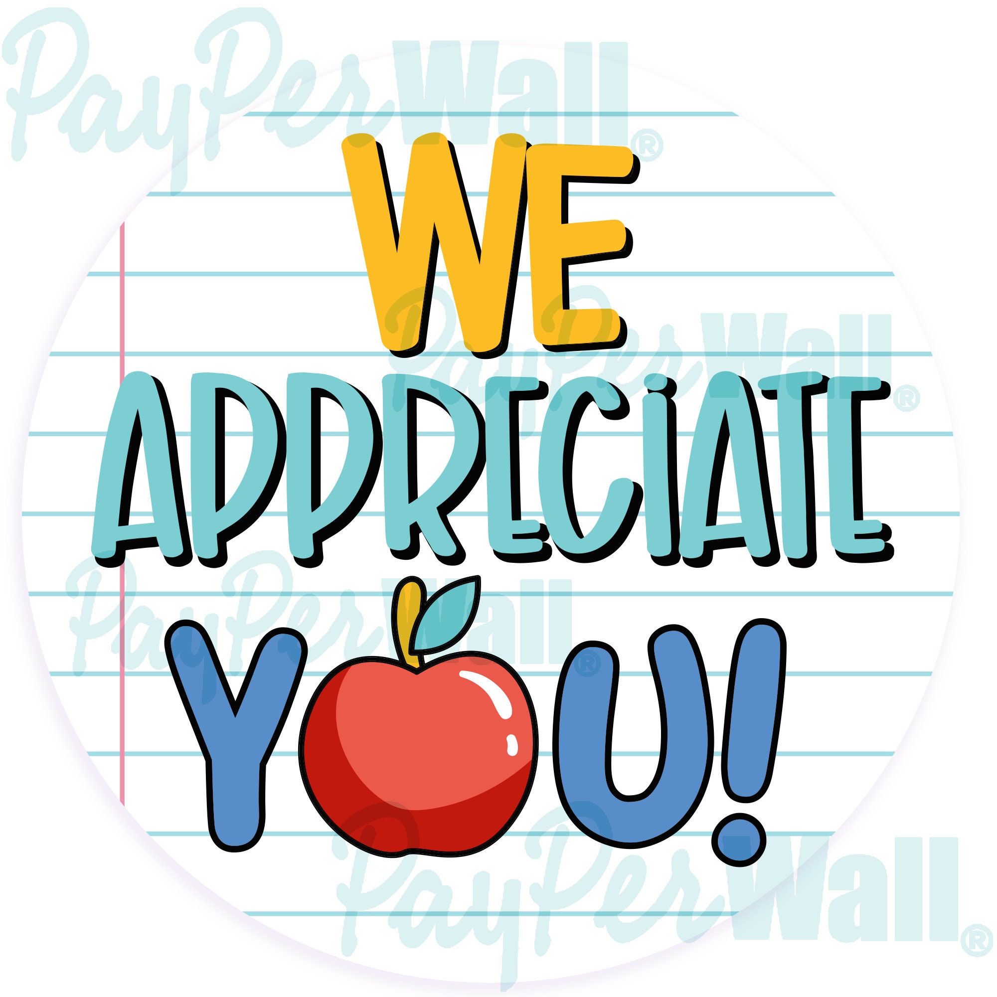 We Appreciate You Teachers Appreciation Tags Printable | Etsy