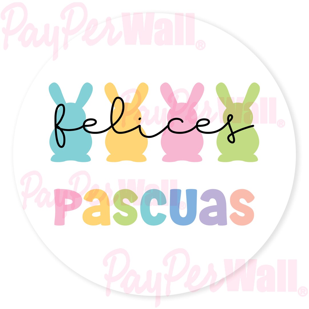 Felices Pascuas Pastel - Easter - Printable - Circle Tags - Cupcakes ...