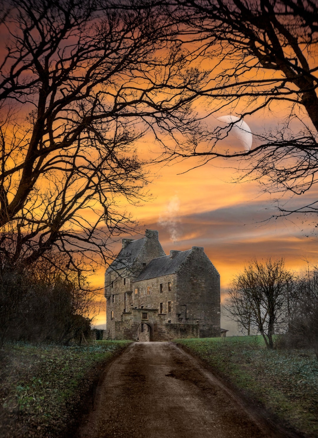 Sunset at Lallybroch Digital Image - Stunning Outlander Inspired Art ...