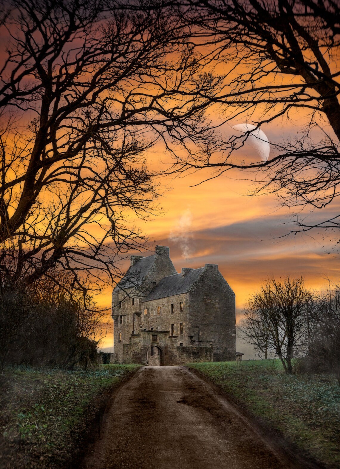 Sunset at Lallybroch Digital Image - Stunning Outlander Inspired Art ...