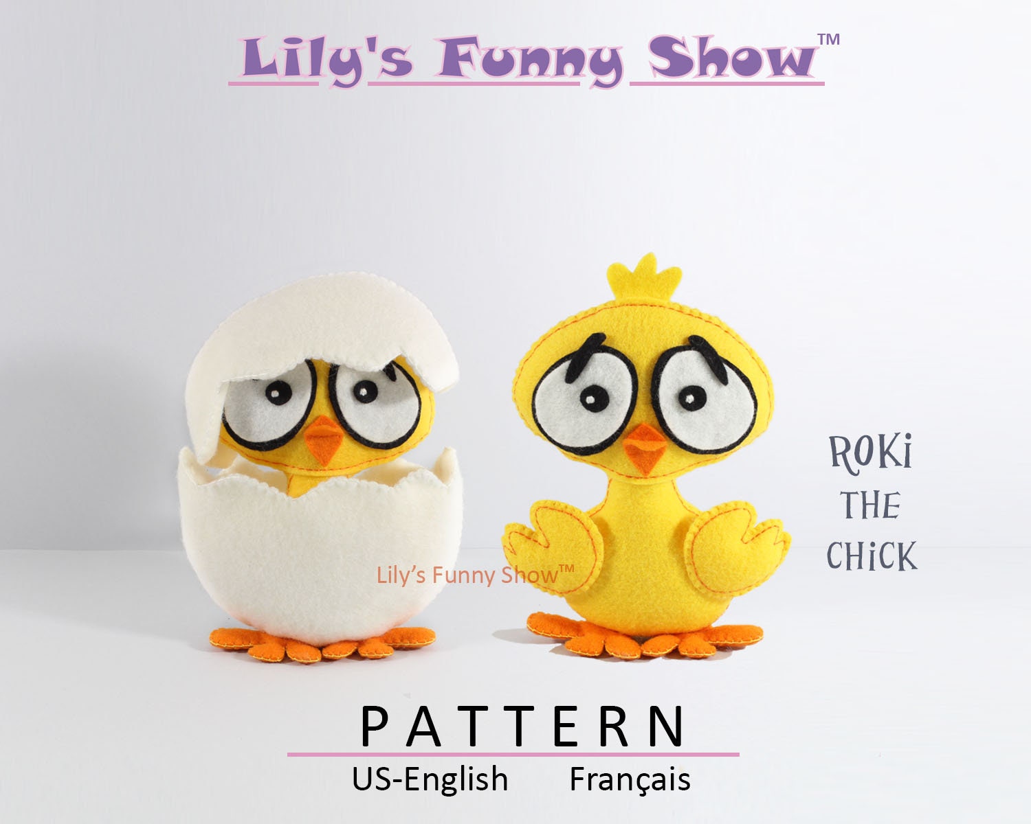 Chick Sewing Pattern Felt PDF pattern Instant Download | Etsy