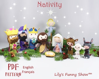 Felt Nativity Pattern - Etsy