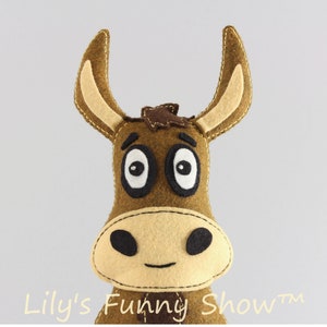 Felt Donkey Sewing Plush PDF Pattern-instant Download Felt - Etsy