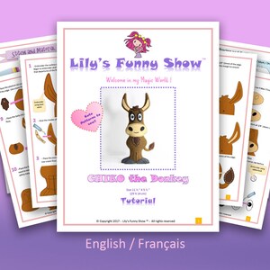 Felt Donkey Sewing Plush PDF Pattern-instant Download Felt - Etsy