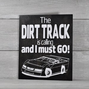 Dirt Track Racing Sign: Rustic Wood Decor, Race Fan Gift - Etsy