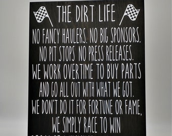 Dirt Track Racing Signs - Etsy