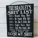 Personalized Shit List Sign . Funny Signs . Funny Gift . Sht - Etsy