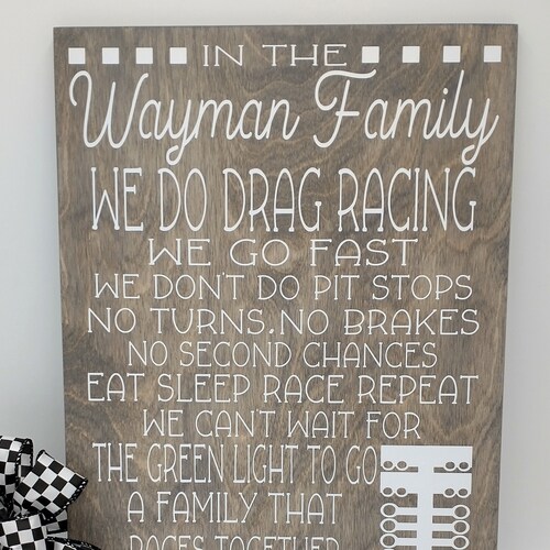 Farmhouse Drag Racing Sign - Etsy