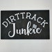 Dirt Track Junkie Racing Sign: Stained Wood Decor - Etsy