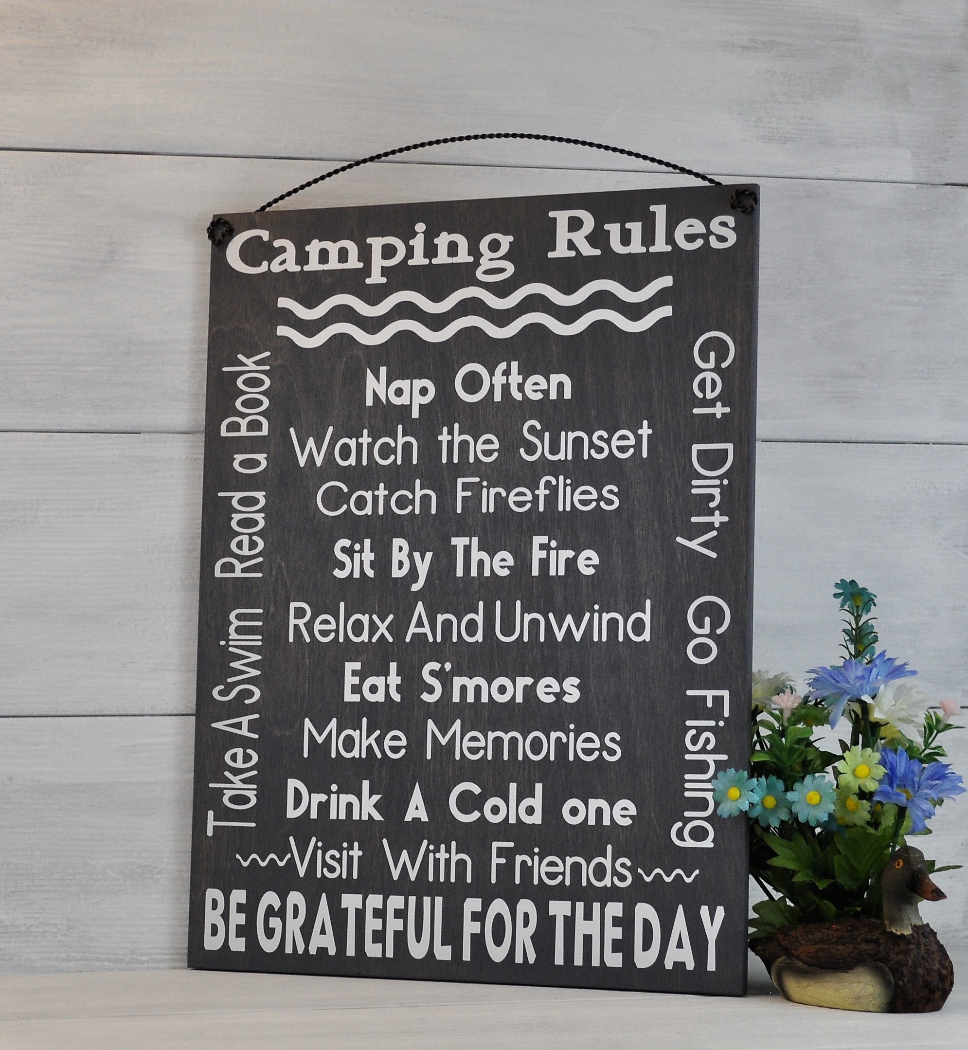 Camping Rules Camping Sign