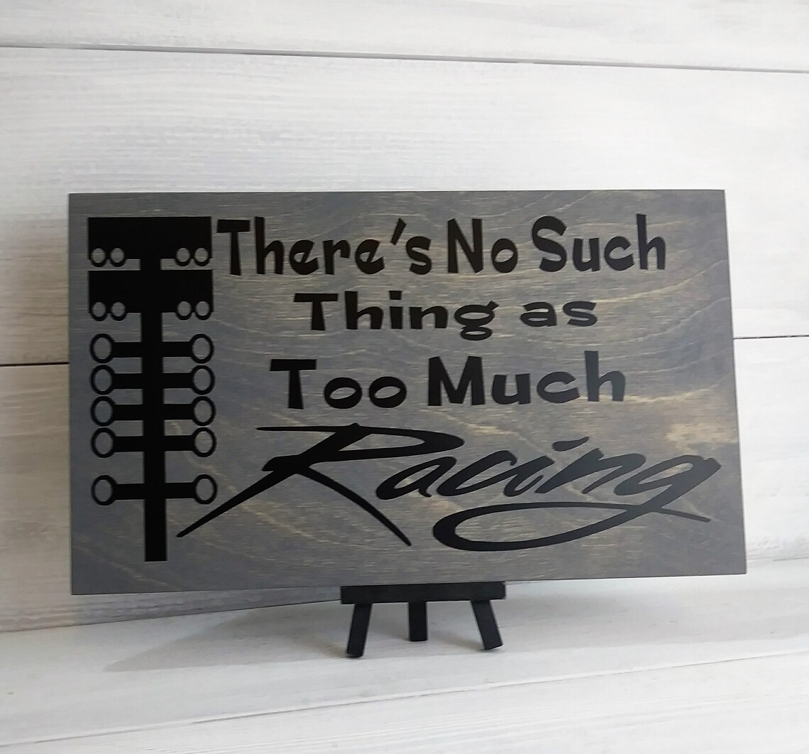 Racing . Gift for Him . Drag Racing Sign . Gift for Race Fan . | Etsy
