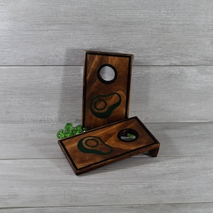 Coinhole Personalized Game Board Wedding Favor Tabletop Cornhole Coin ...