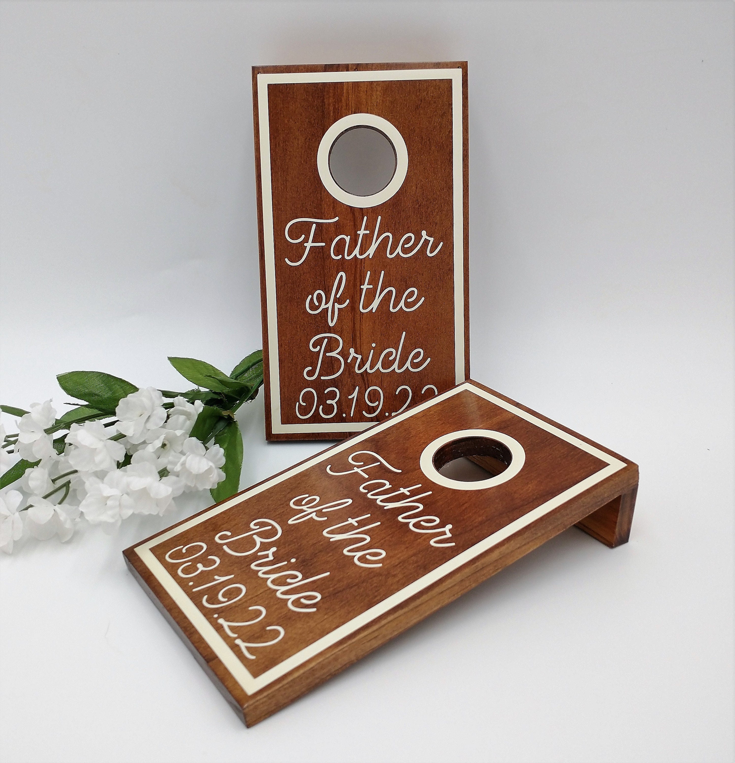 Coin Hole Game Wedding Corn hole Personalized Coin Hole