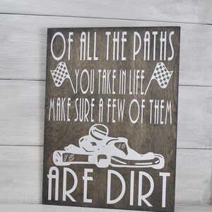 Dirt Track Racing Sign: Rustic Man Cave Decor (16x12 Inches) - Etsy