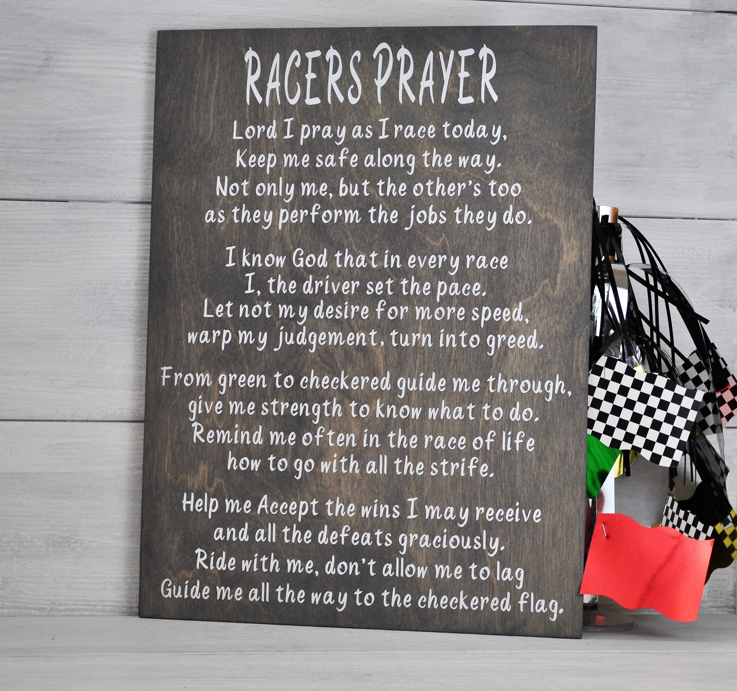 Racers Prayer
