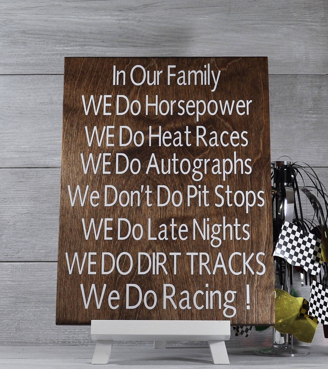 Dirt Track Racing Wood Sign: Rustic Man Cave Decor - Etsy