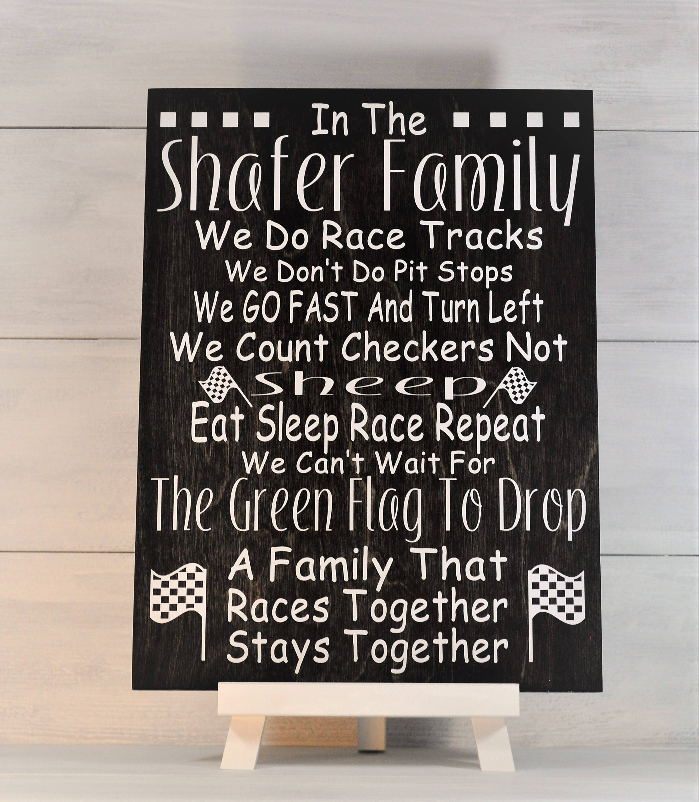 Custom Racing Sign . In This Family Personalized Dirt Track Racing Sign ...