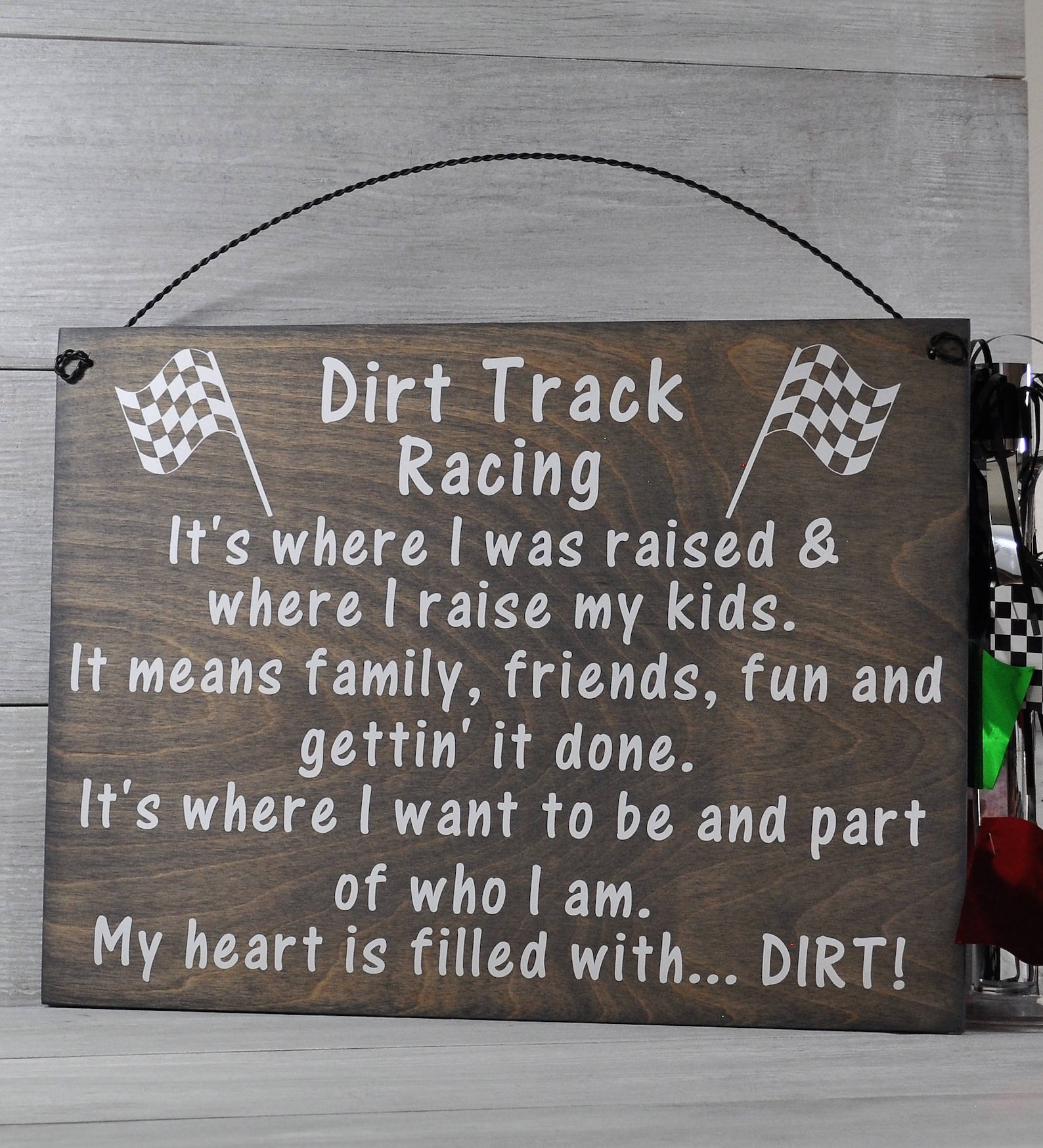 Dirt Track Racing Wood Sign: Motorsports Home Decor, Racing Sign - Etsy