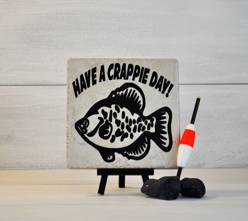Fishing Sign Gift for the Fisherman Have A Crappie Day | Etsy