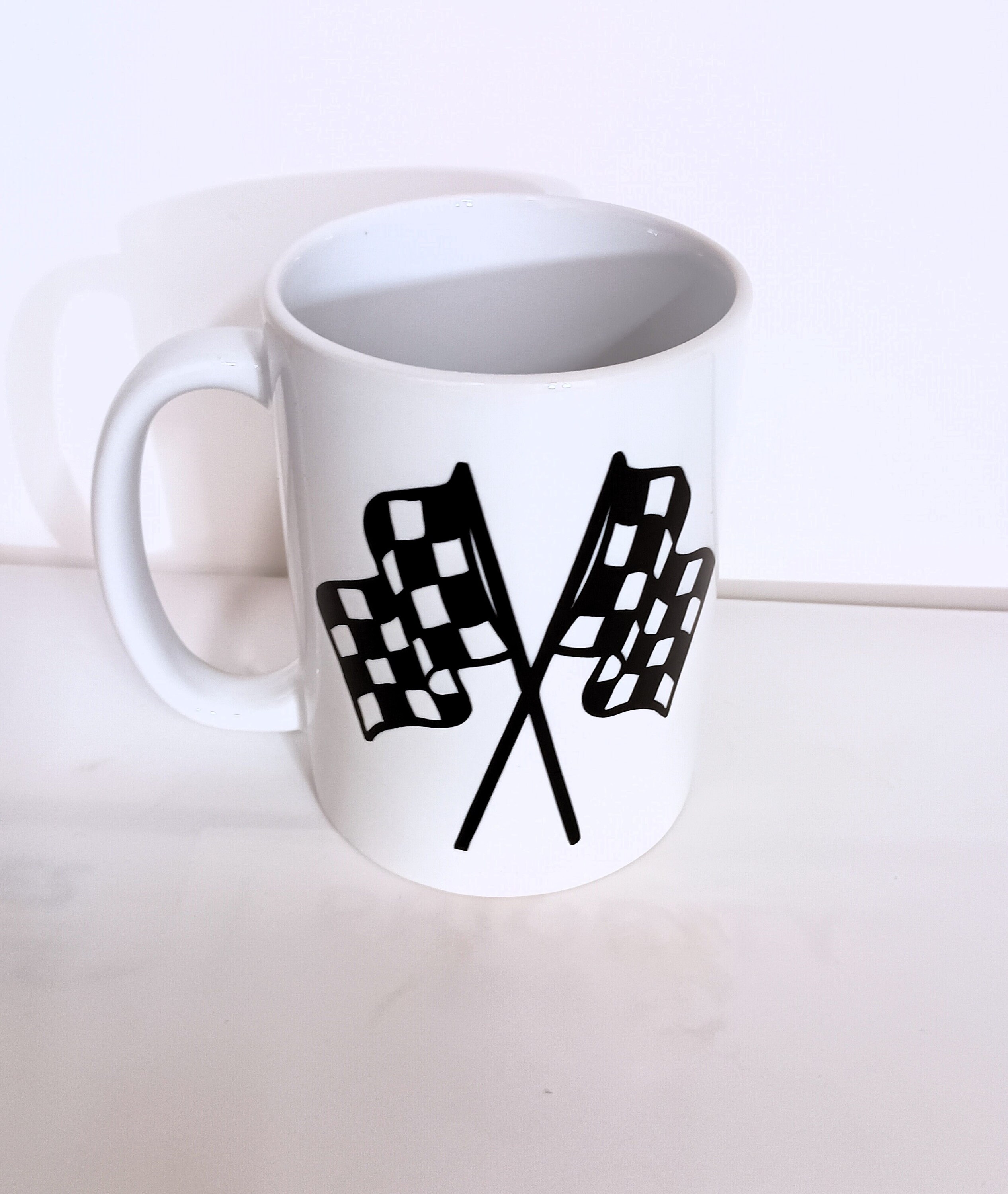 Racing . Checkered Flags Coffee Mug . Motorsports Themed Gifts . Gift ...