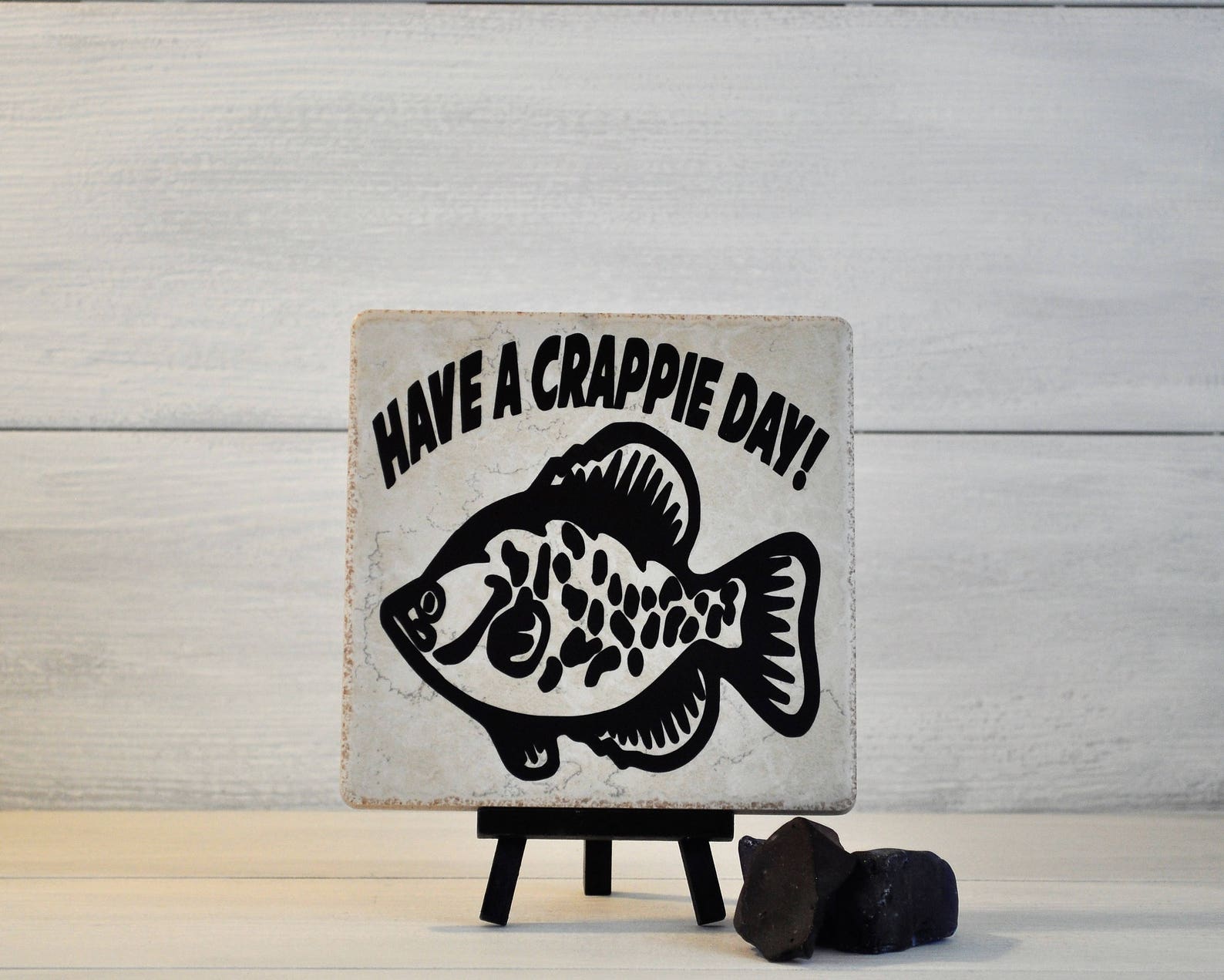 Fishing Sign Gift for the Fisherman Have A Crappie Day | Etsy